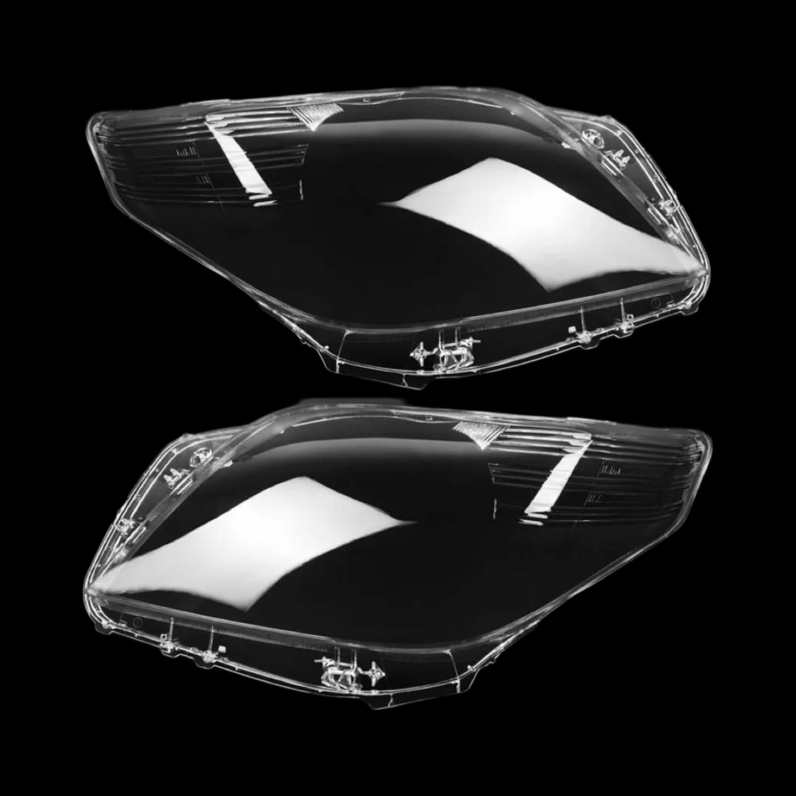 Стекла фар для Toyota Land Cruiser Prado 150 дорест. 2009-2013 (Комплект 2шт), стекла фар Прадо 150