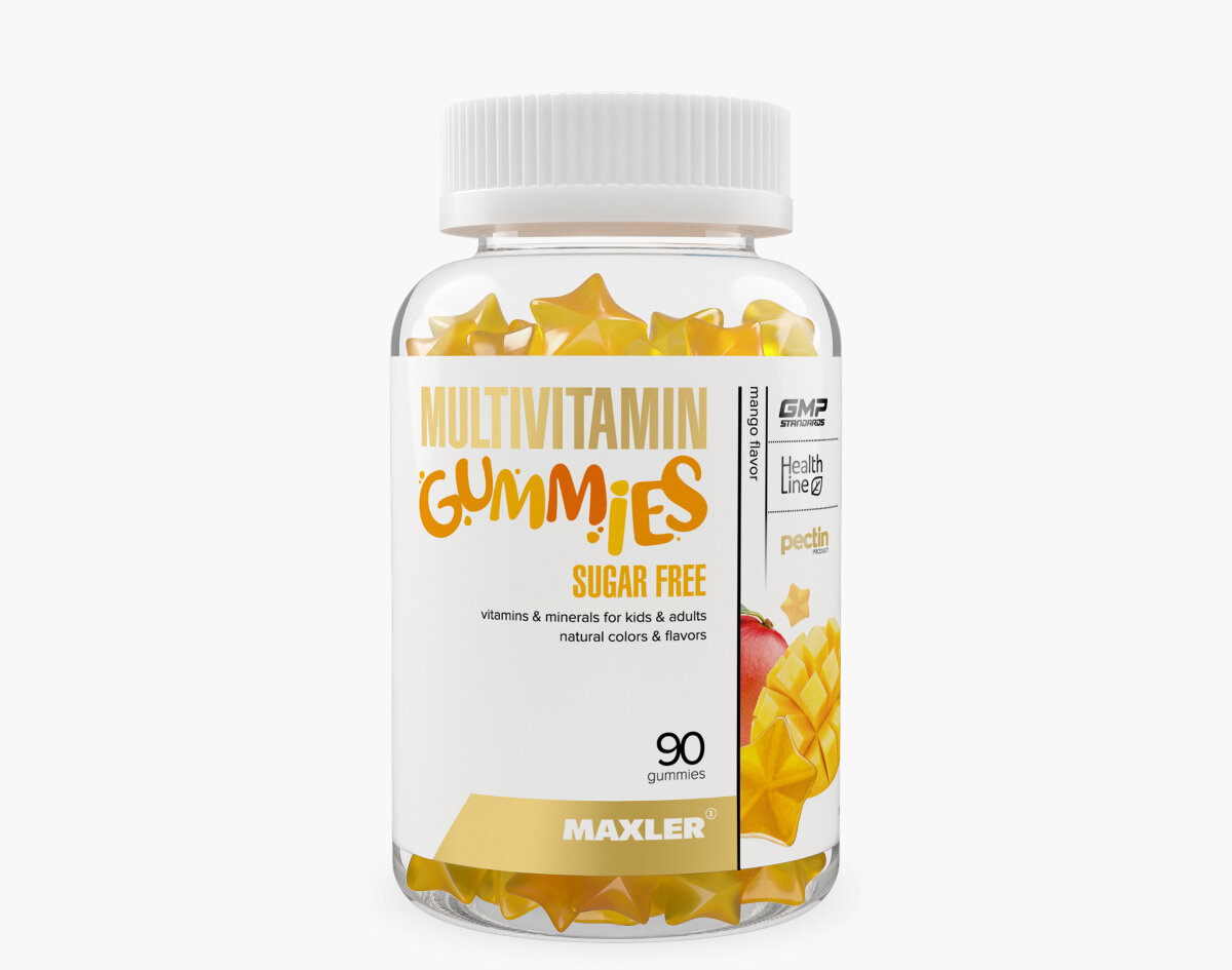 Жевательные витамины Maxler Multivitamin Gummies , Манго, 90 пастилок