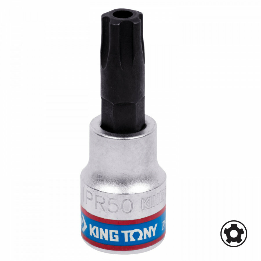 Насадка (бита) торцевая 3/8", TORX PLUS, IPR50, L = 50 мм, 5-ти лучевой KING TONY 302D50
