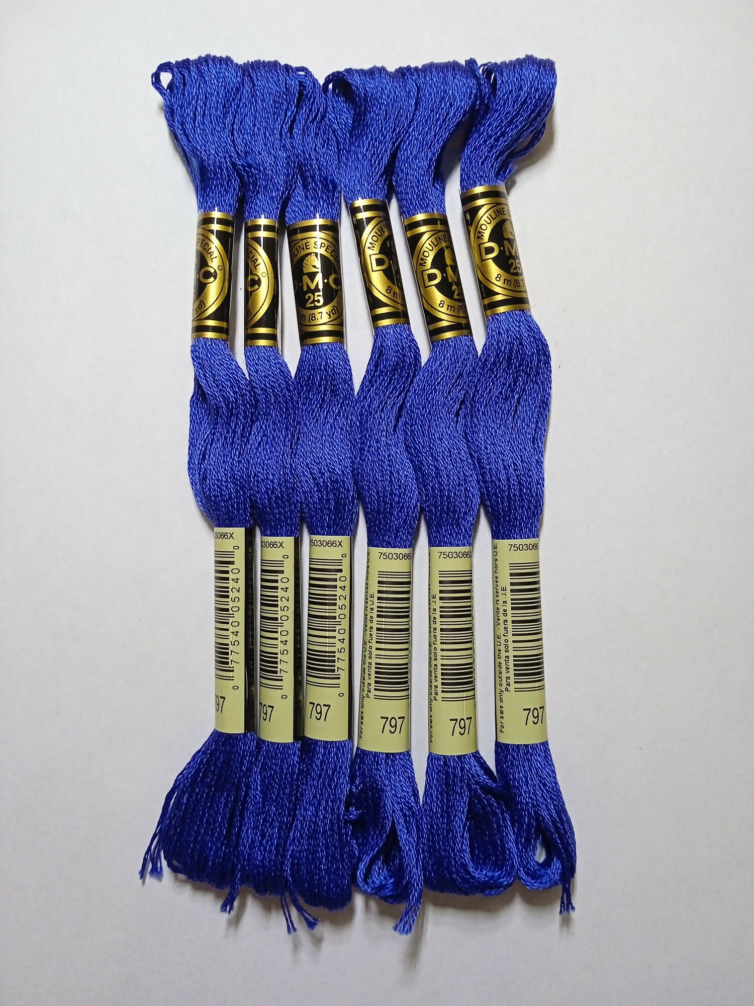 Набор ниток мулине, 8 м, 6 шт DMC-797_6