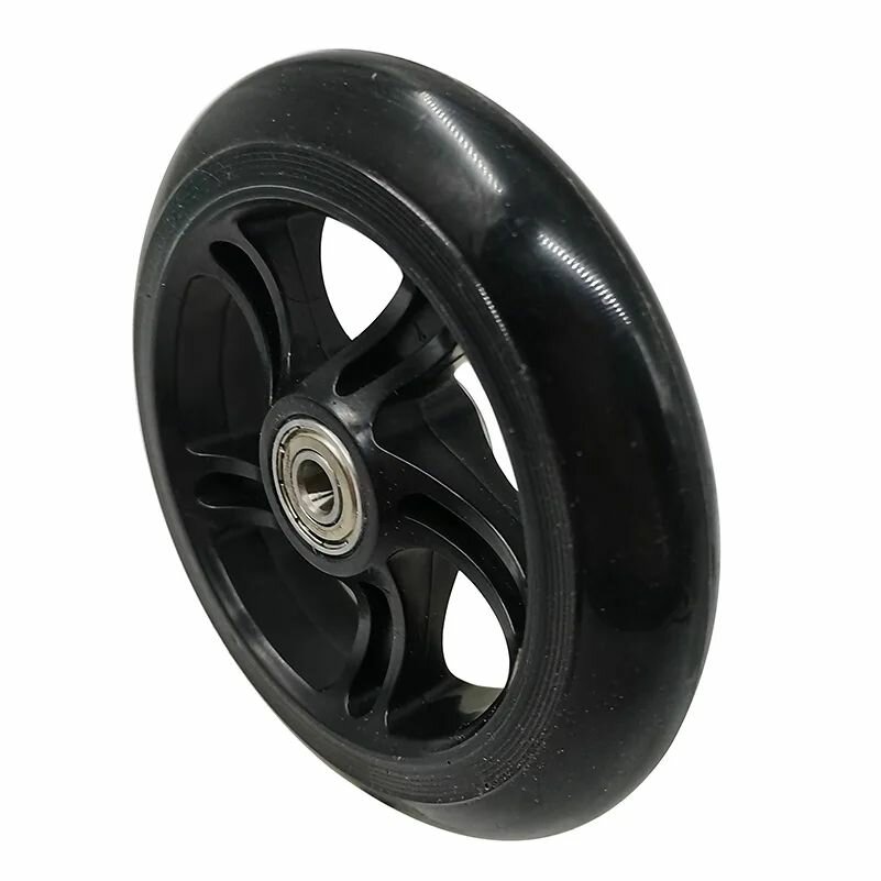 Универсальное полиуретановое колесо, износостойкое для самоката (диаметр 140 мм, подшипник 608)