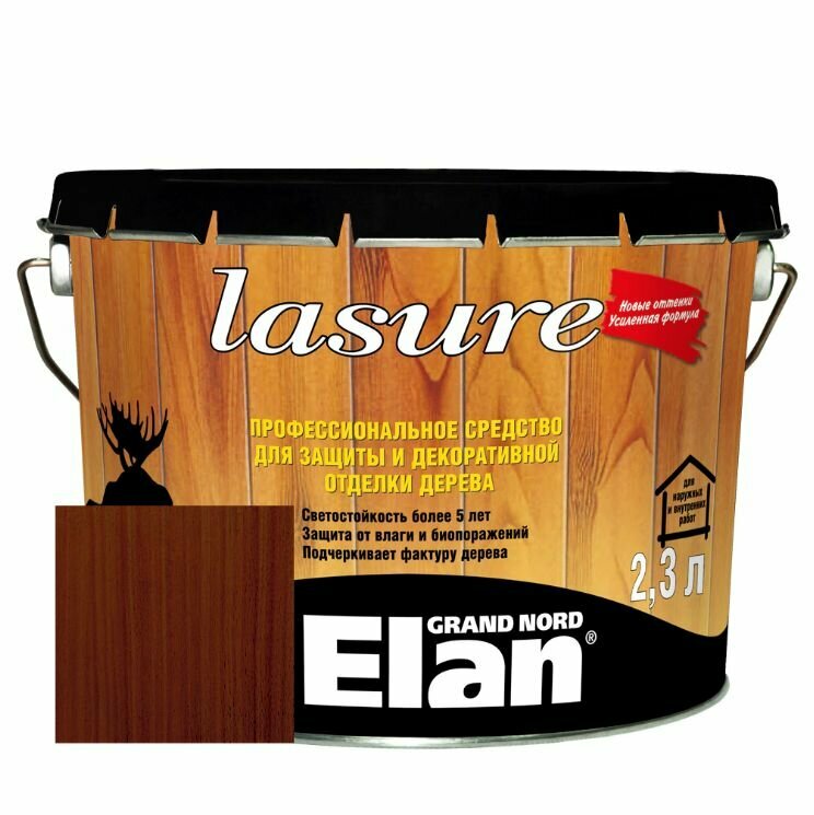 Лазурь для дерева Elan палисандр 2,3 л