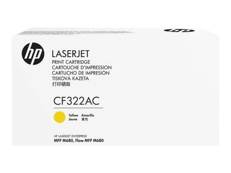 Оригинальный картридж HP (CF322AC) 653A для Color LJ M680dn/ M680f/ M680z Yellow (желтый), 16500 стр.
