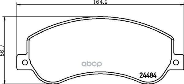 2448407 колодки дисковые! передние Ford Transit 2.2TDCi/2.4TDCi 06> Textar арт. 2448407