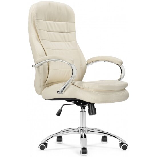 Кресло руководителя Woodville Tomar кремовое