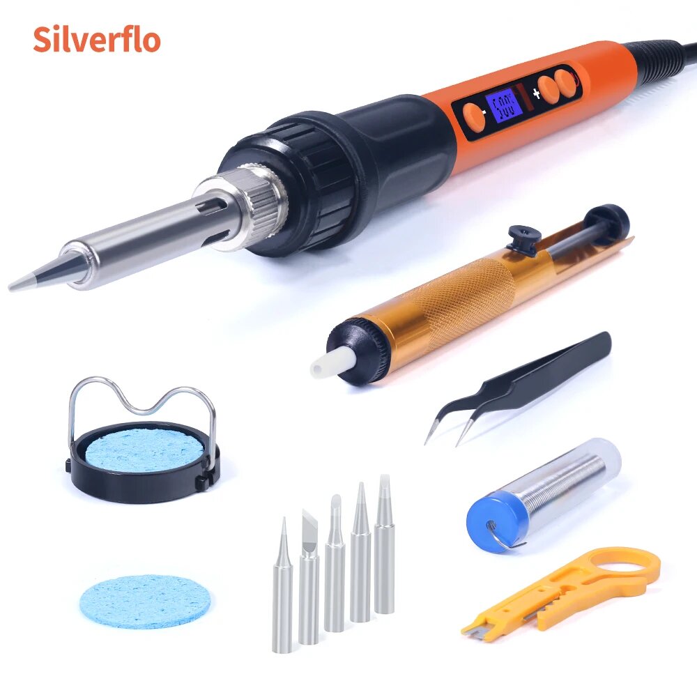 Электрический паяльник Silverflo 100 Вт, ЕС, set4