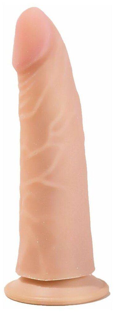 Классический фаллоимитатор на присоске - 19 см.