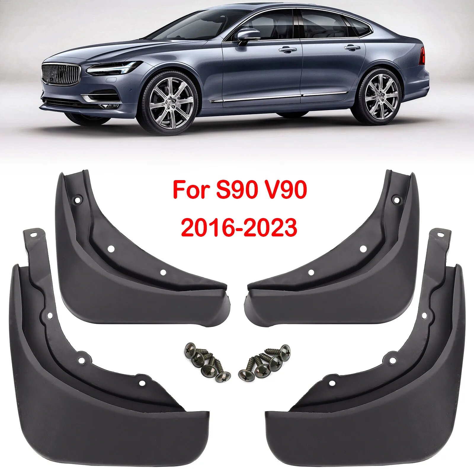 Комплект автомобильных брызговиков для VOLVO V90 S90 2016-2023 гг, брызговики, передние и задние формованные 2017 2018 2019 2020 2022 2021