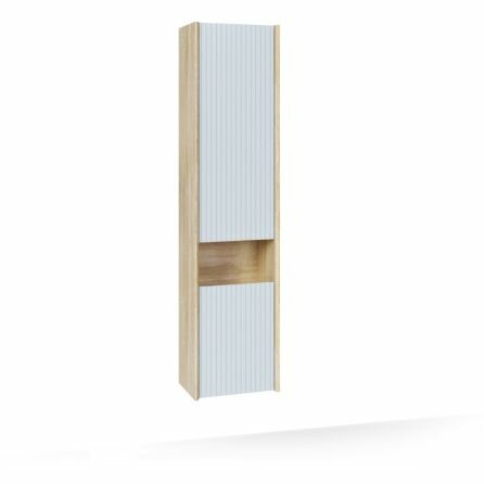 Пенал Jorno Tossony 140 см подвесной Сонома светлая/белый (Toss.04.140/P/SS-W/JR)