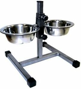 Данко Подставка-телескоп Люкс с 2 мисками 1,2л, высота 50см