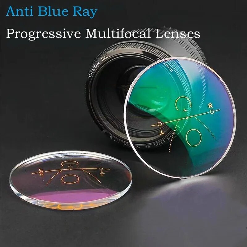 Очки YIMARUILI прогрессивные фотохромные Anti Blue Ray, 1.61