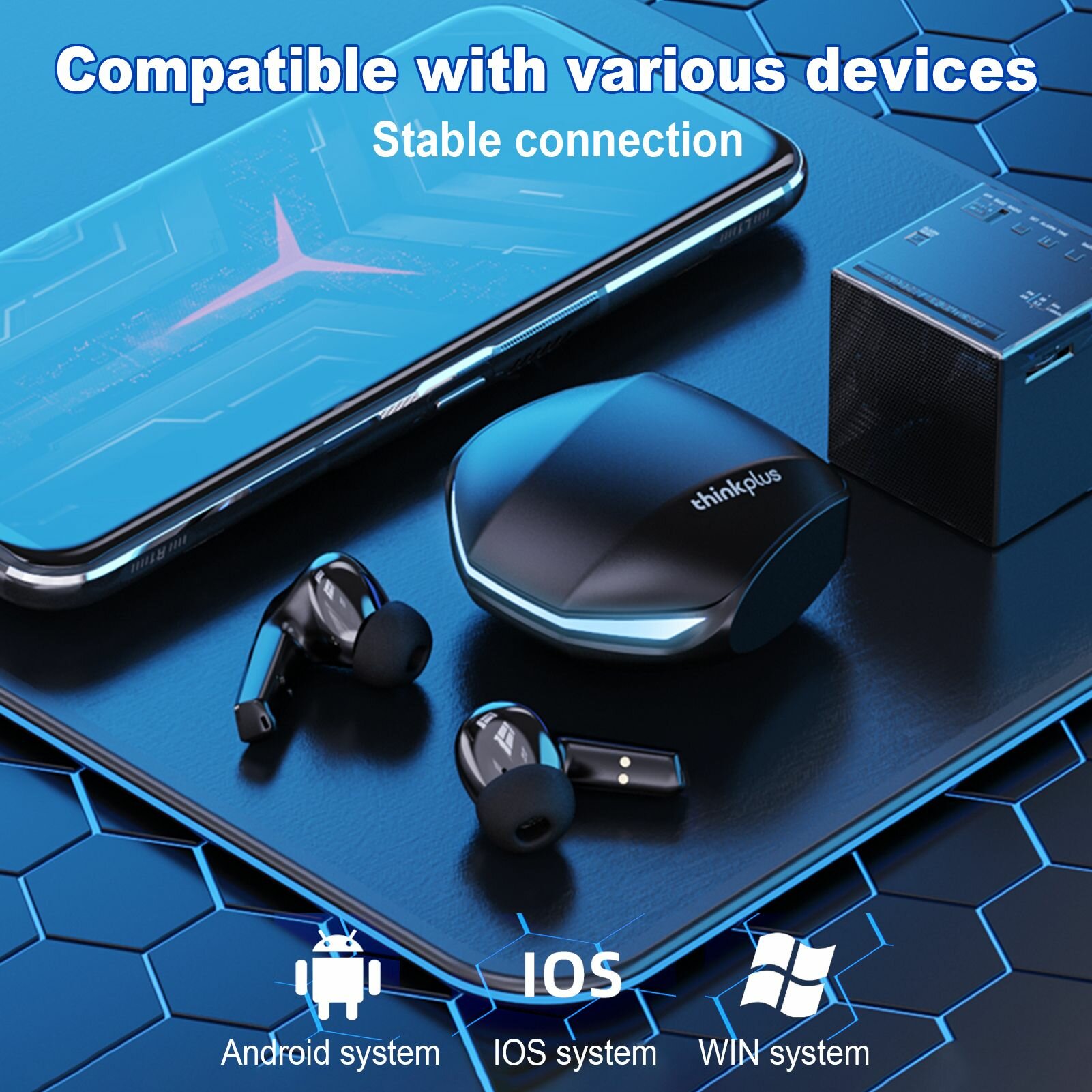 Lenovo GM2 Pro BT5.3 игровые, 360 звук, шумодав
