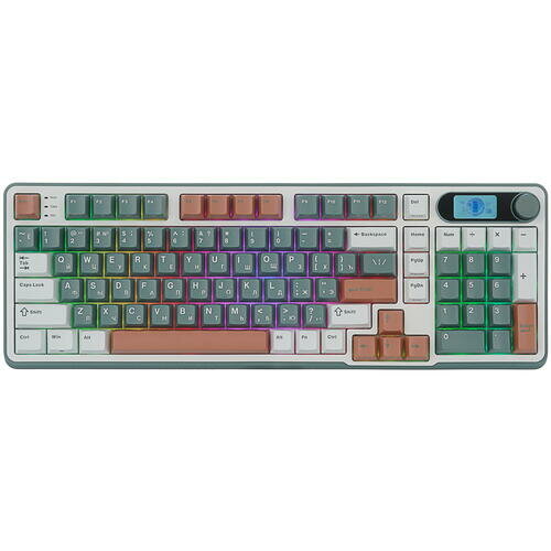 Клавиатура Royal Kludge RKS98(RKChartreuse)зеленая_1