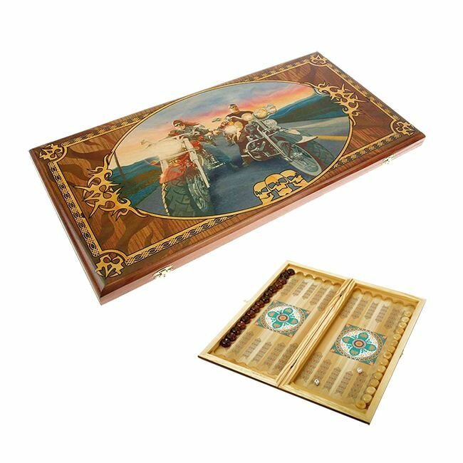 Нарды подарочные Байкеры