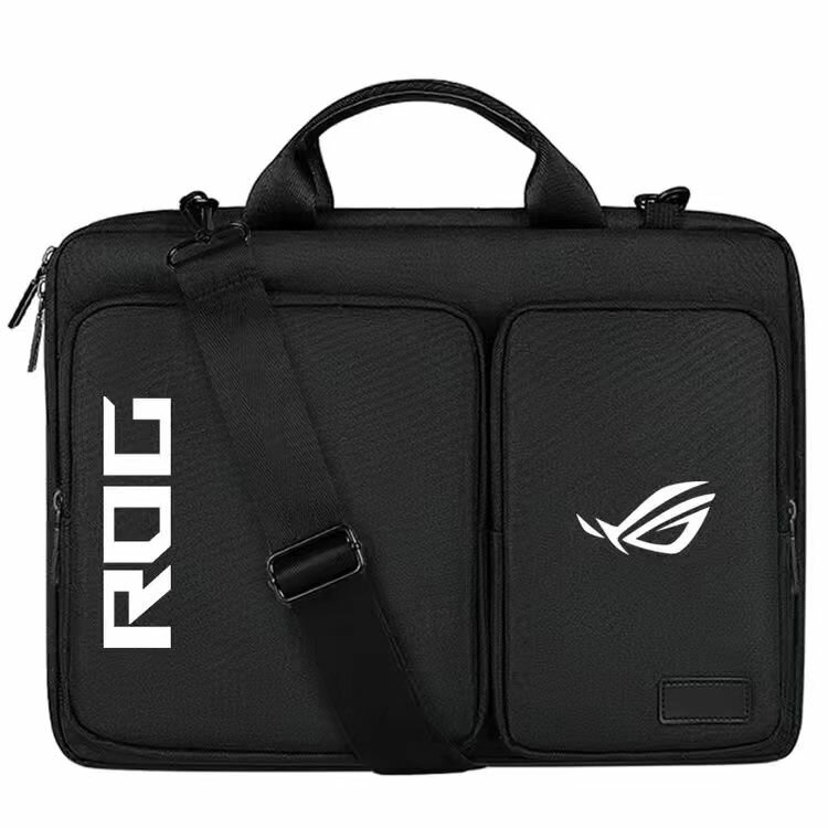 Игровой рюкзак для ноутбука ASUS ROG с диагональю 13-18 дюймов (черный рюкзак с белым логотипом) с подушкой безопасности