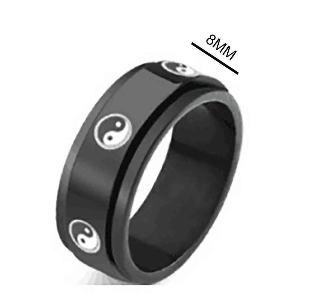 Кольцо тревоги Figet Spinner Rings R00952 Черный, R00962, 10