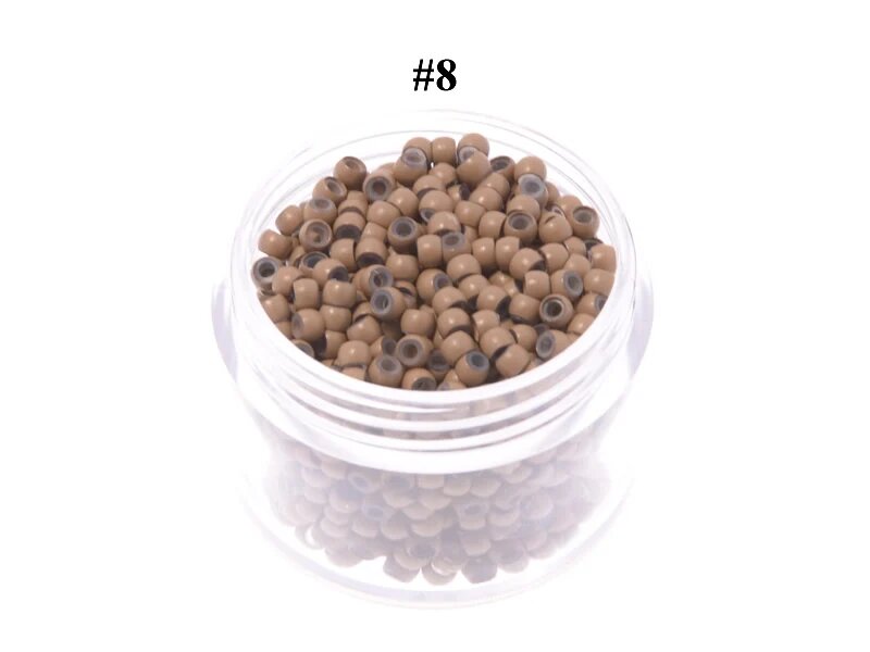Силиконовые бусины для волос #8 Dark Blonde 2.9 мм