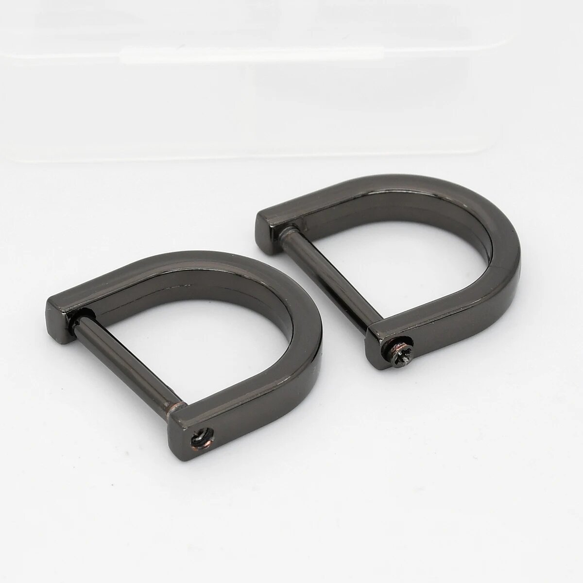 2 шт. металлические D-кольца CLOXY ID 20mm, gun black