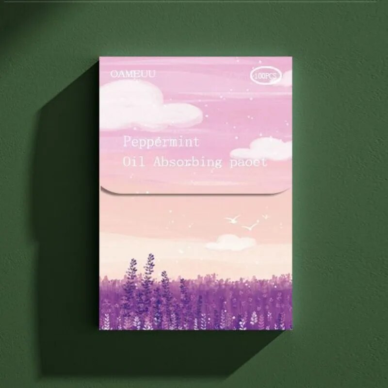 100 шт, зеленый чай, промокательная бумага для лица, бумага для очищения лица, контроль жирности, впитывающая бумага, женские аксессуары для макияжа, новинка