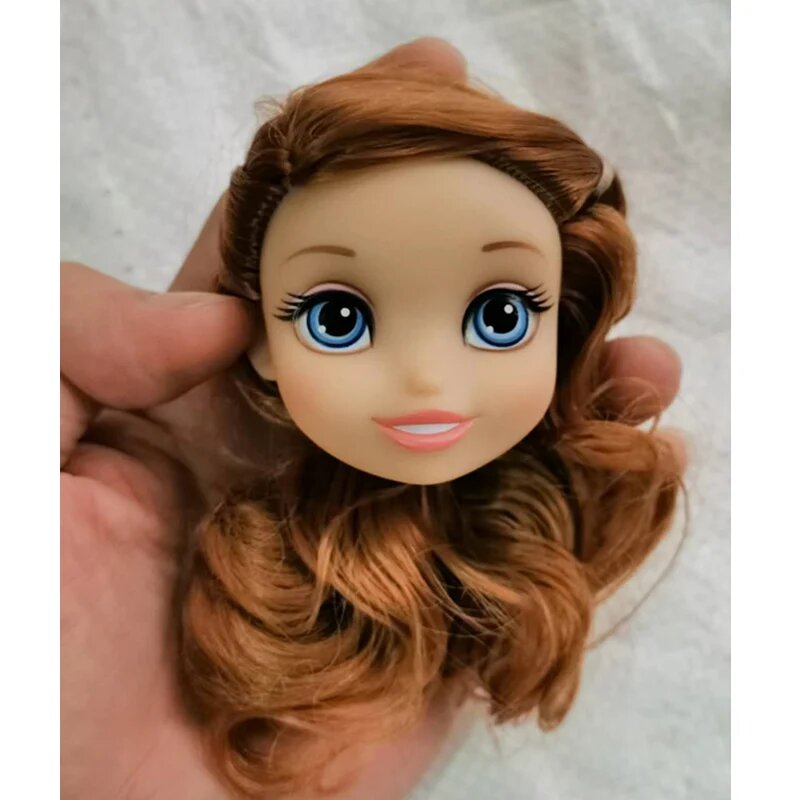 Кукольная голова фрадoo 1/7 с кофейными волосами