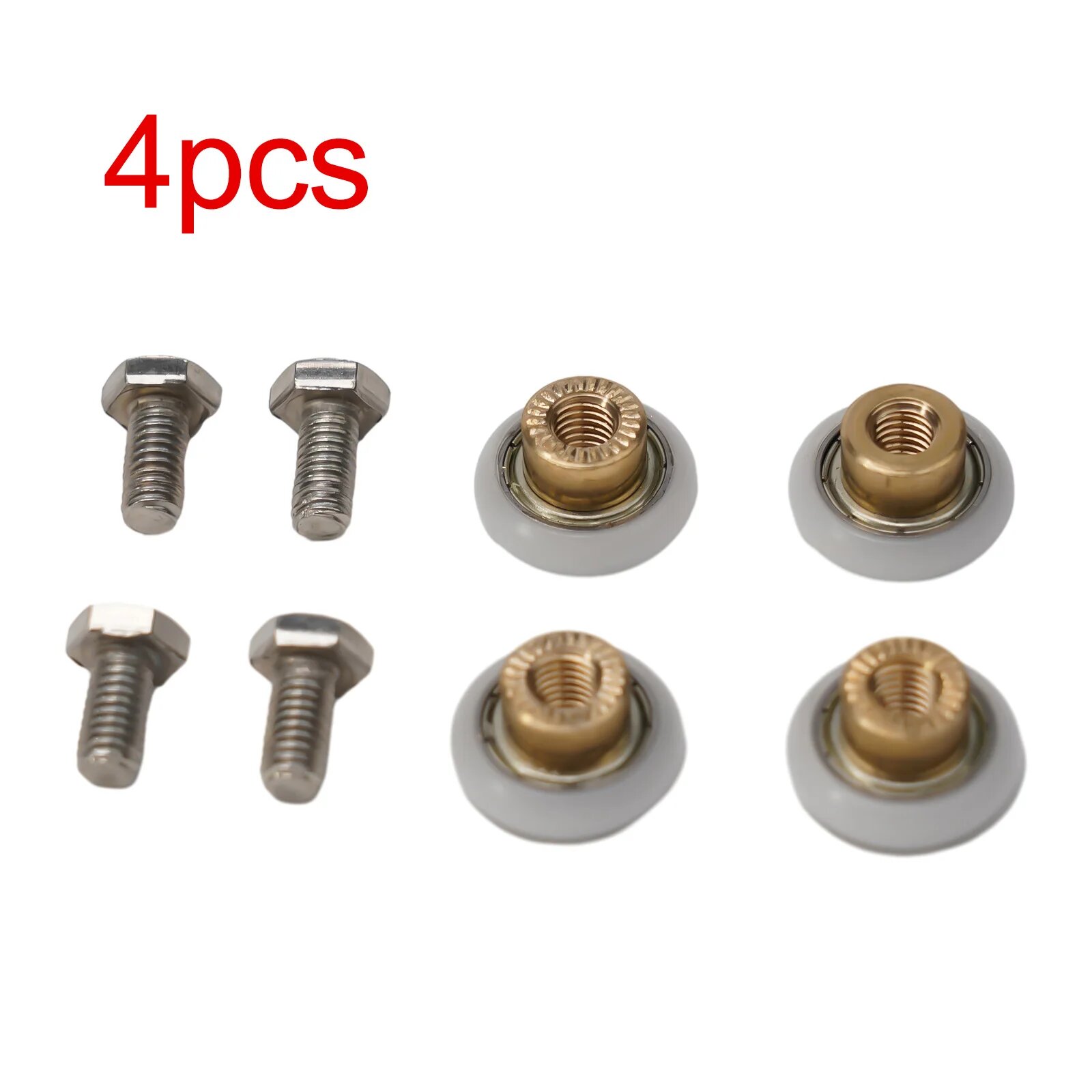 Ролики для раздвижных дверей, 4 шт, цвет 23mm