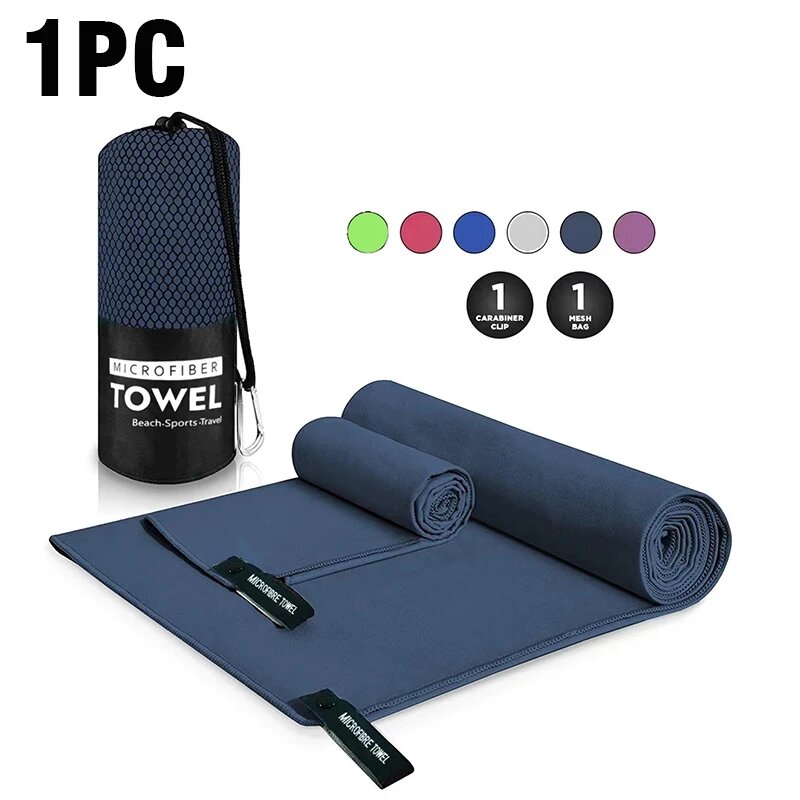 Микрофибра полотенце Синий, 30x30cm, a-Dark Blue