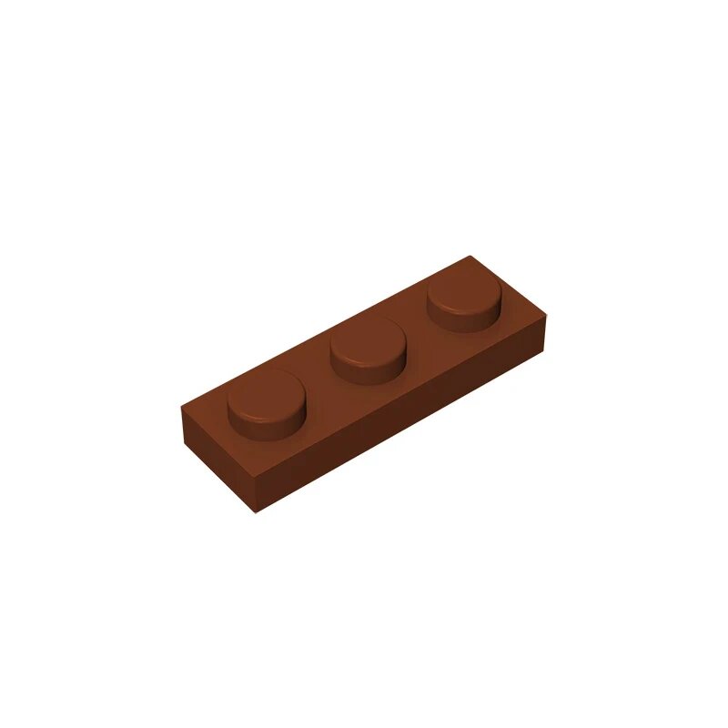 Коричневый LEGO Brick 1x3 (081)