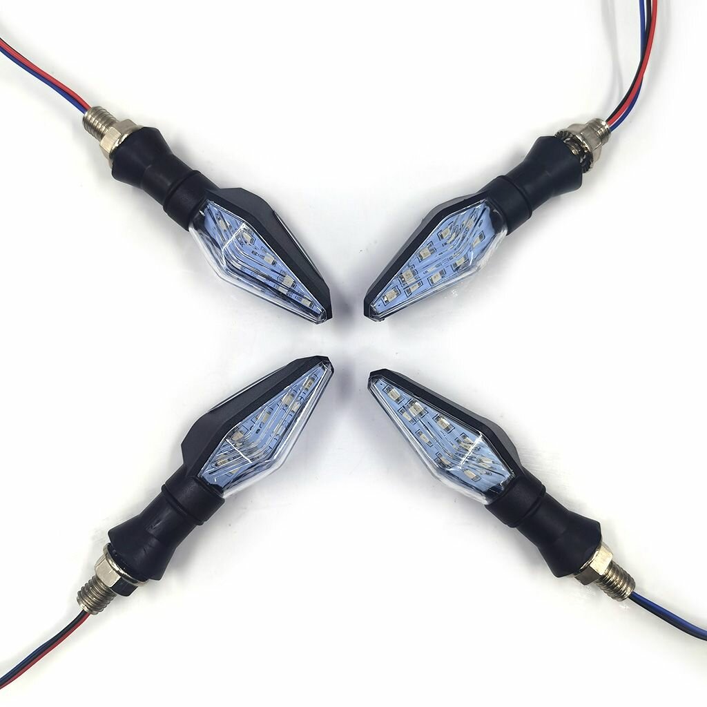 4x Указатель положения моторикла 12V 12LED Двухсветный указатель Водопроницаемого