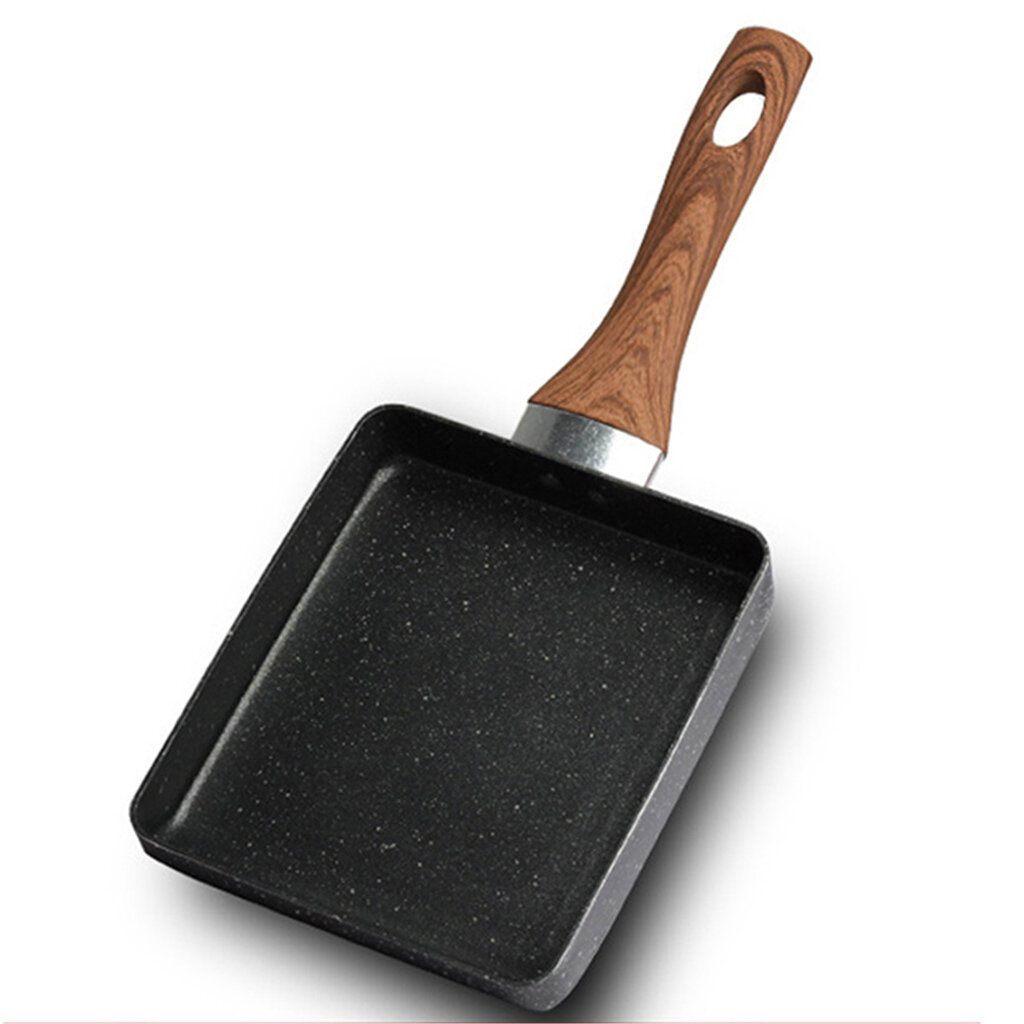 Квадратная сковорода-гриль из нержавеющей стали с антипригарным покрытием