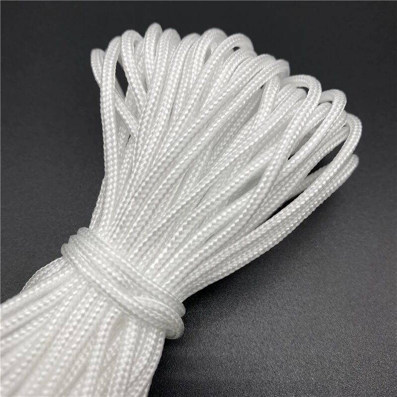 Шнур нейлоновый 2 мм, 10 метров Белый, 01