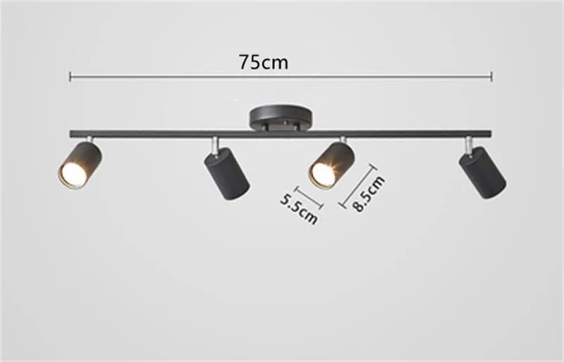 DMAIKAOTIN Потолочная люстра LED GU10 Черный/Белый