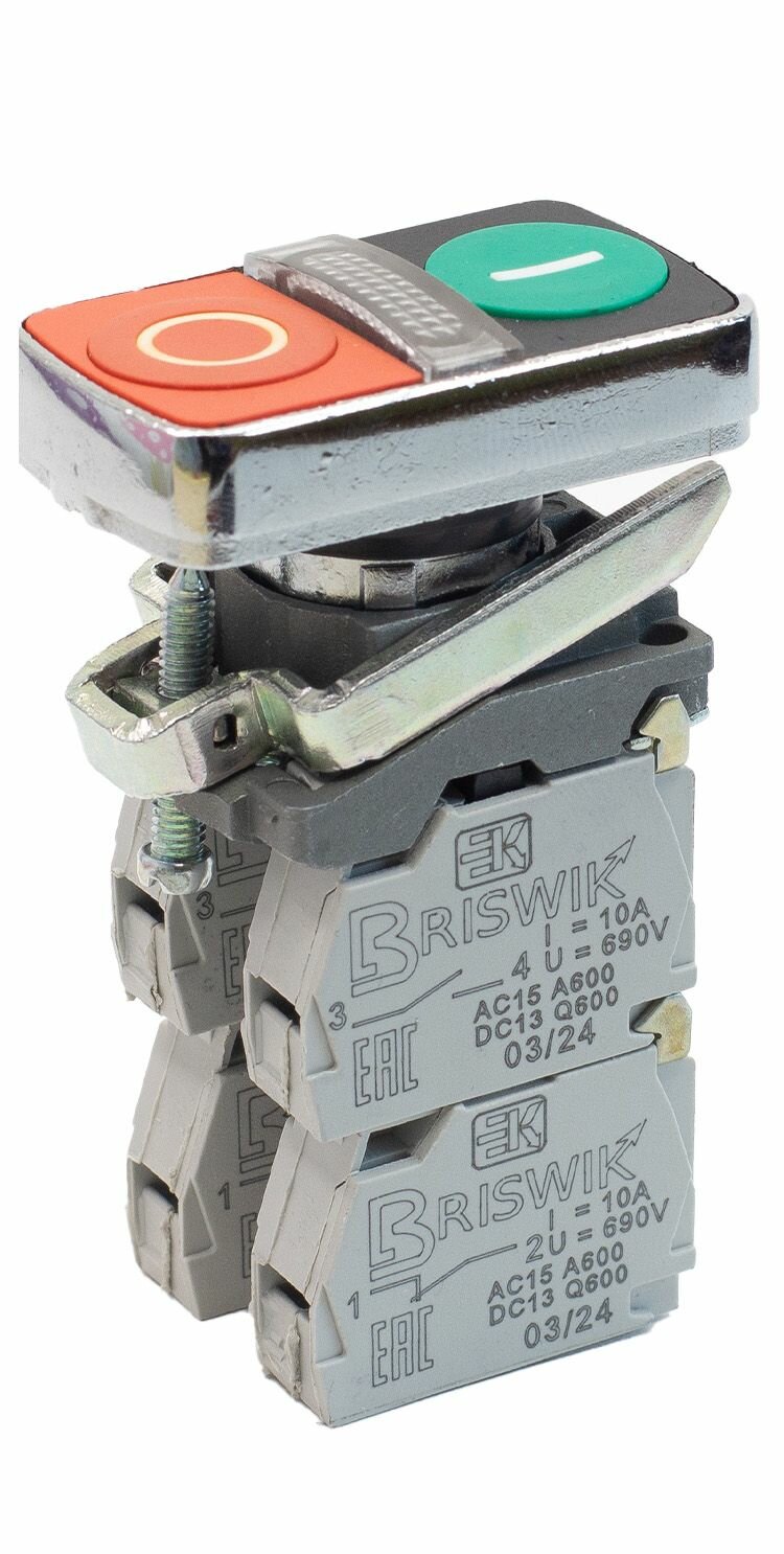 КМЕ 8611м -ЛС 220В зел-красн 1но+1нз Сдвоен с Инд