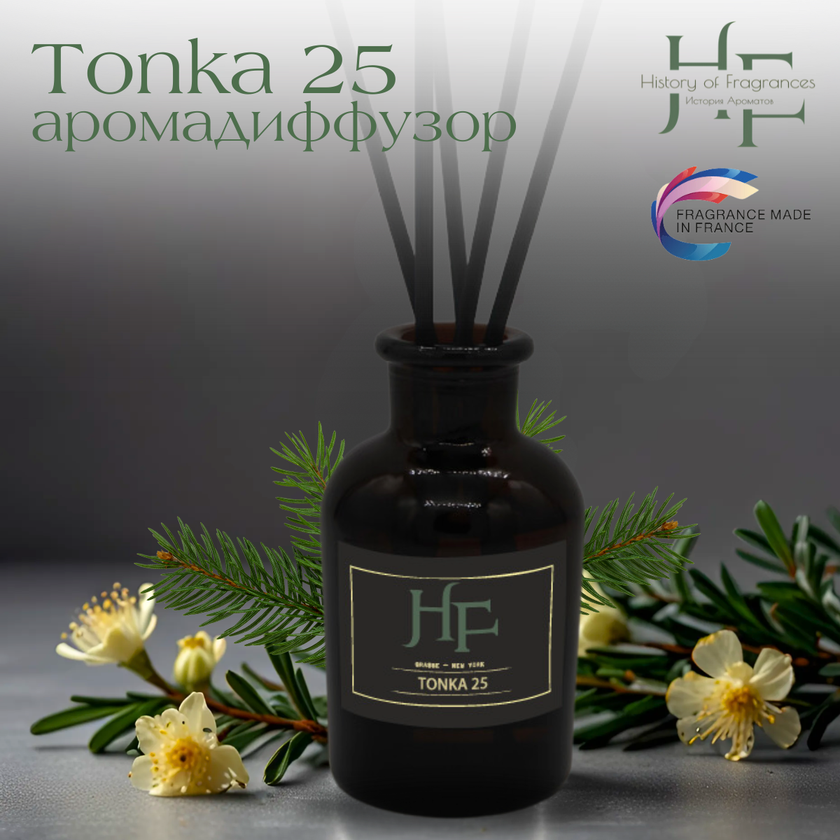 Аромадиффузор History of Fragrances "Tonca", для комнат, ванной и туалета, 50мл