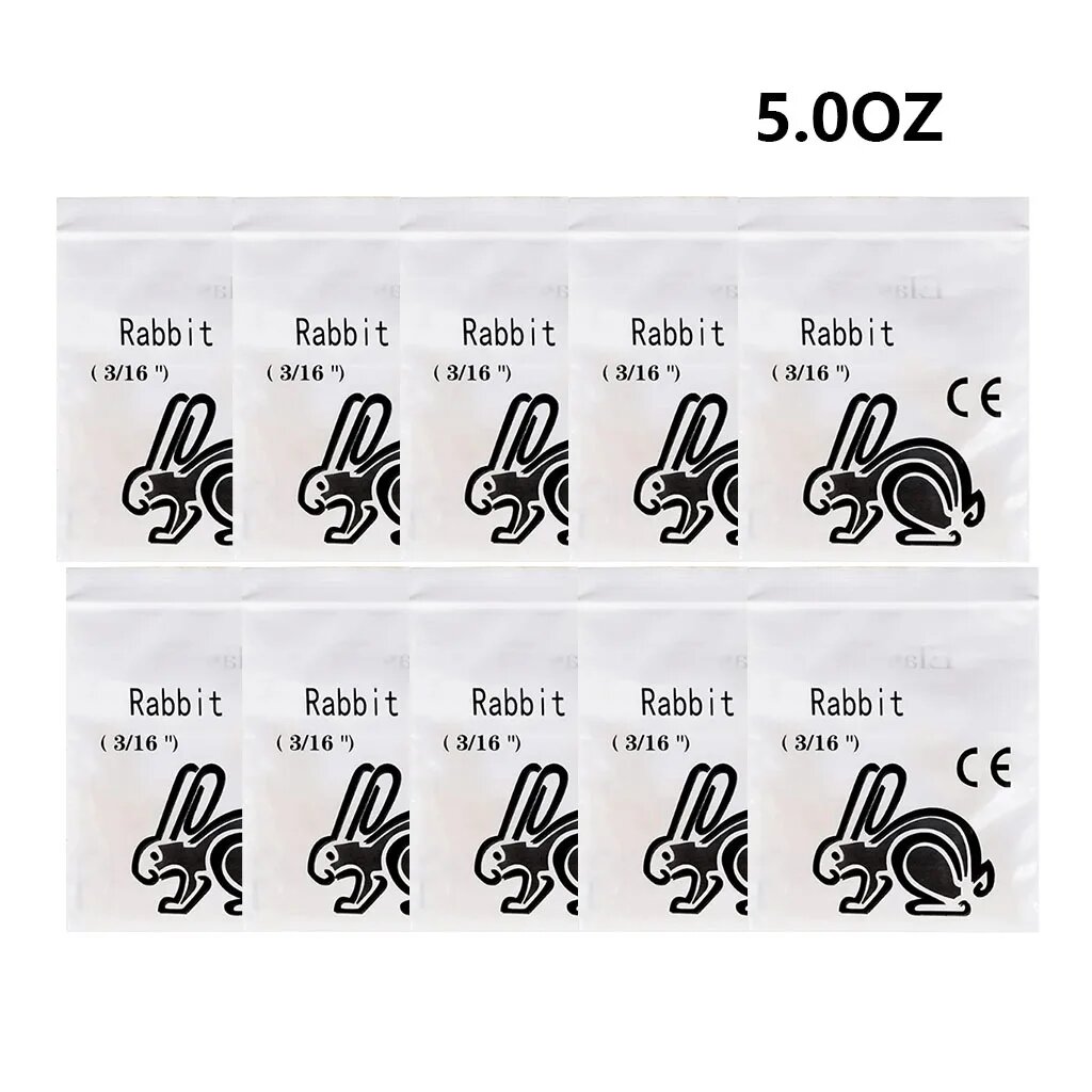 Эластичные резинки для брекетов DFDG 3.5/4.5/5.0/6.5 OZ 5 OZ rabbit yellow