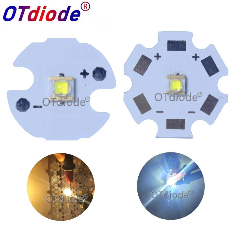 5 шт. OTdiode 3 Вт светодиодная лампа белая/теплый белый Cold White, Bare LED