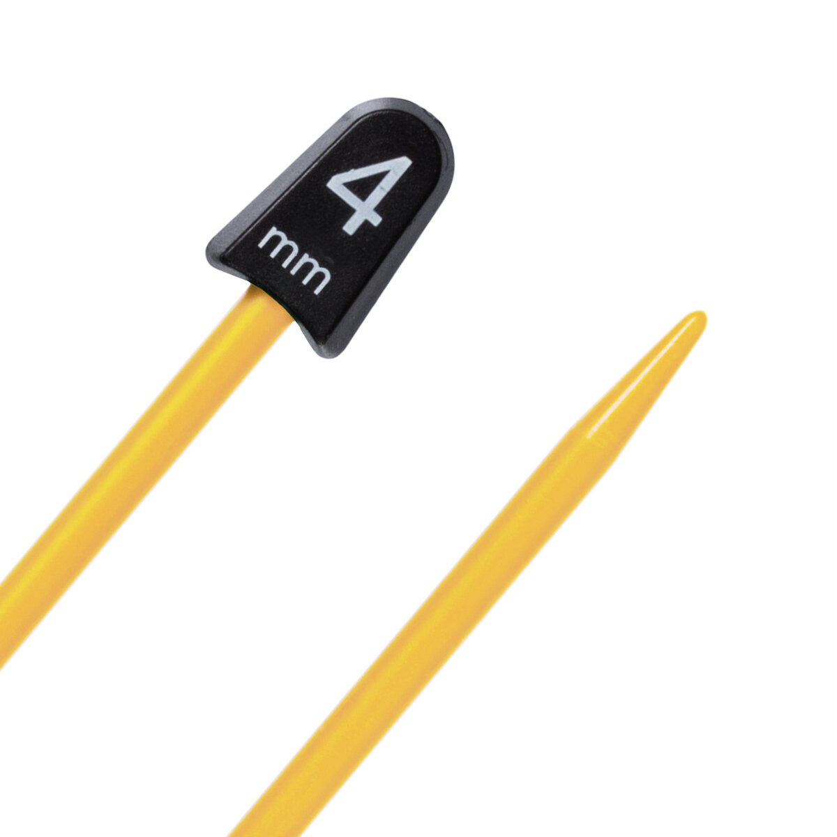 218402 прямые пластик d 4.0 мм 17 см 2 шт желтые