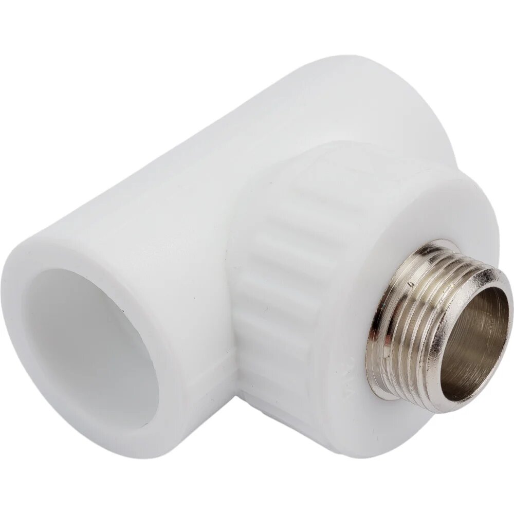 Комбинированный тройник VALFEX PP-R белый, 32х3/4 дюйма НР 10128132 127-0527, белый