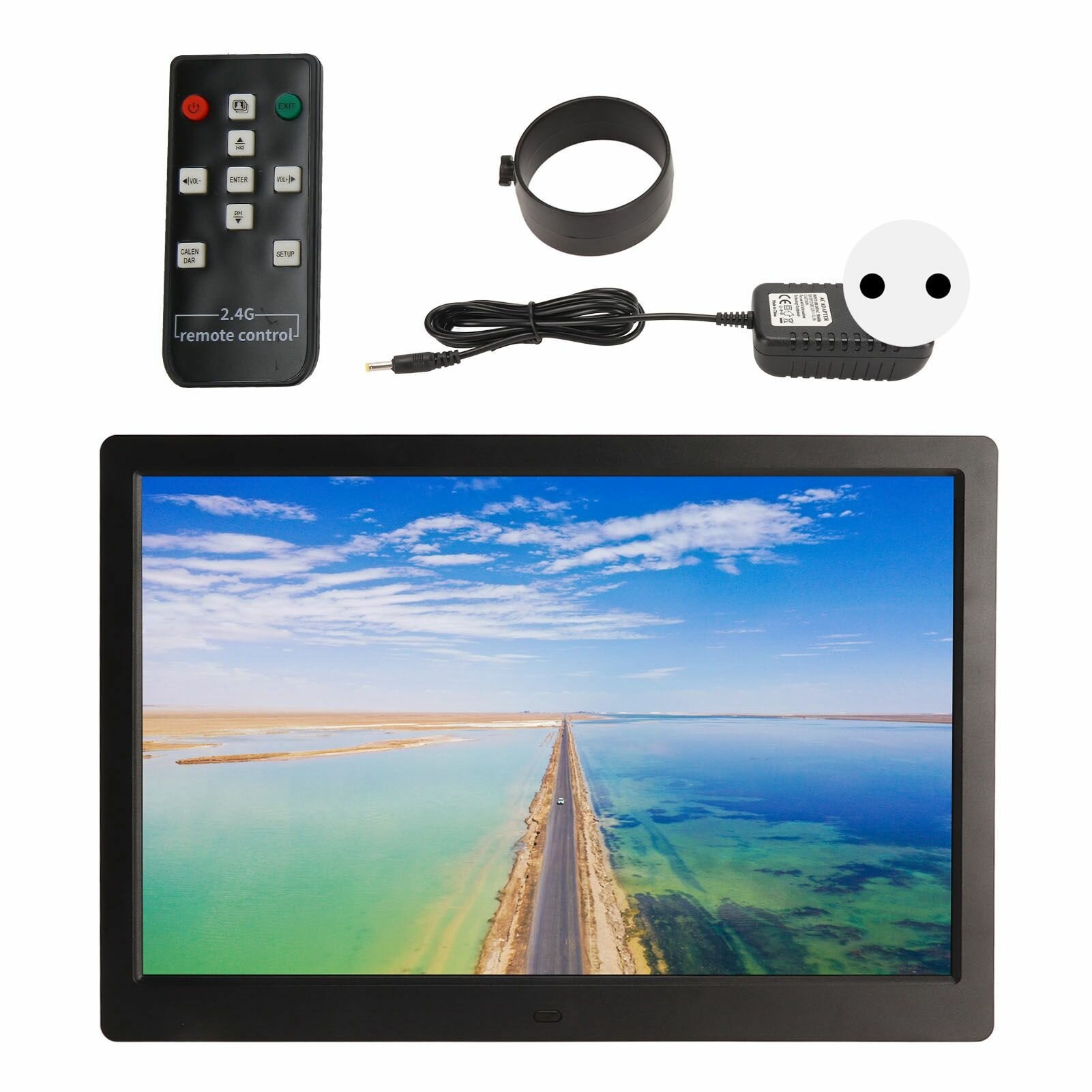2.4G Цифровая фоторамка 14.1 дюймов 1280x800 электронный фотоальбом HD рекламный автомат с таймером