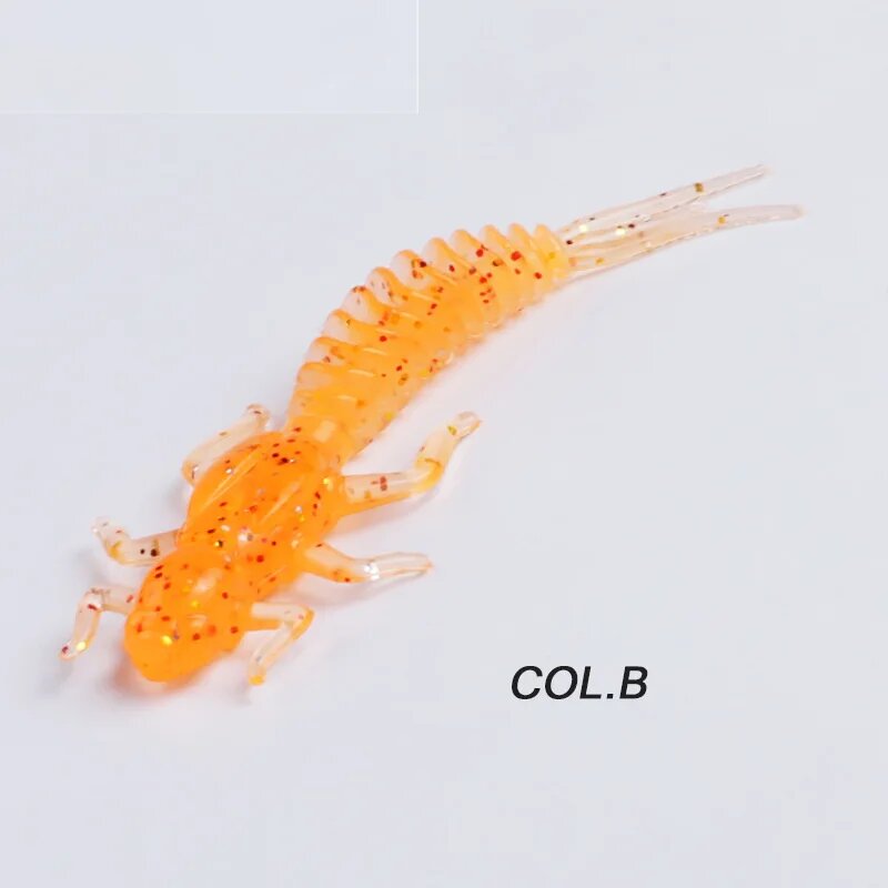 Мягкие приманки для личинки стрекозы 60 мм, 10 шт.