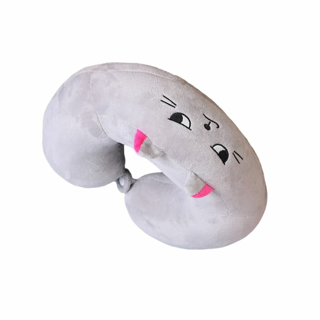 Дорожная портативная подушка для шеи с мультяшной поддержкой, из пены эффектом памяти, мягкая сопровождения детей и взрослых