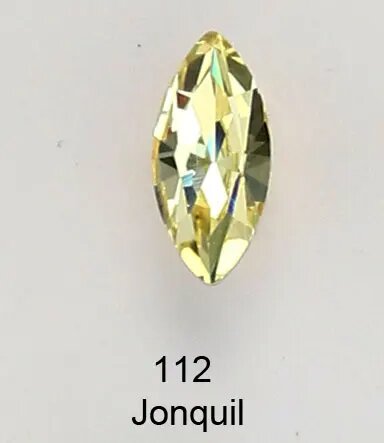 Стразы Jonquil 112, 7x15 мм, изумрудные, 20 шт