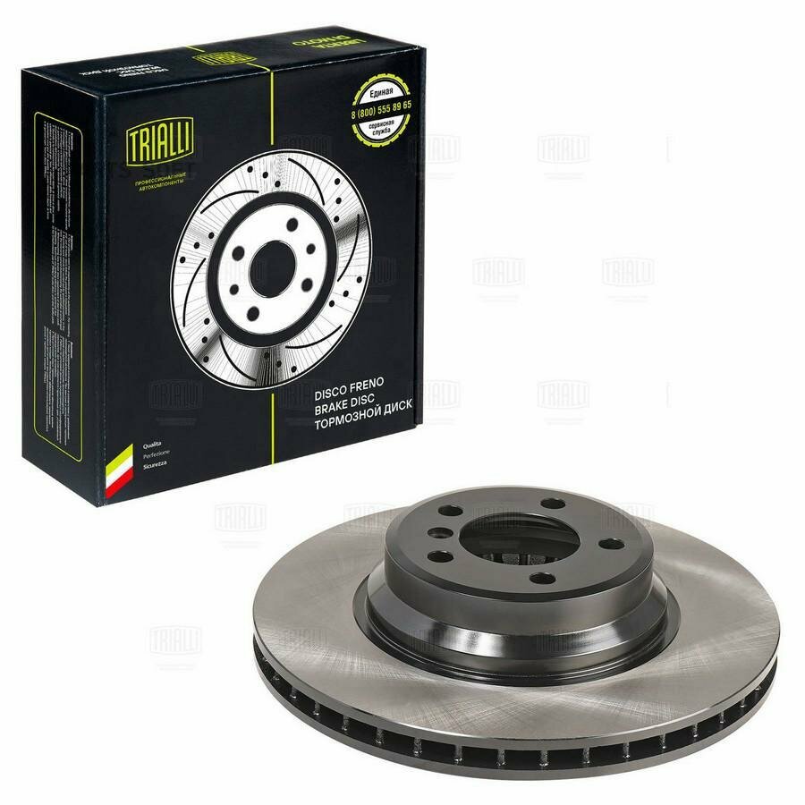 TRIALLI DF261505 Диск тормозной BMW E65/E66 730-760 01- пер. D 348мм.