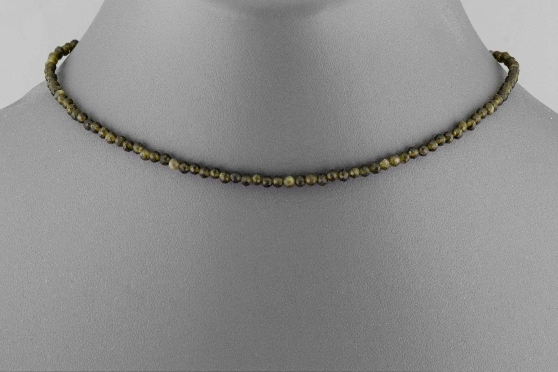 Колье Minera, обсидиан