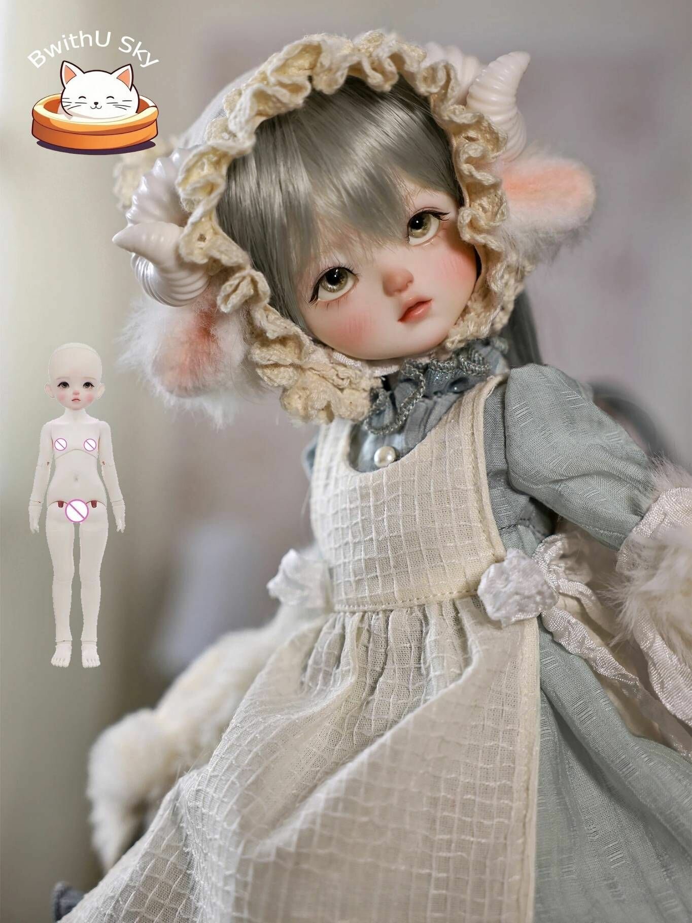 BwithU Damita 1/6 Bjd обнаженная кукла с нормальной кожей, без макияжа, без аксессуаров