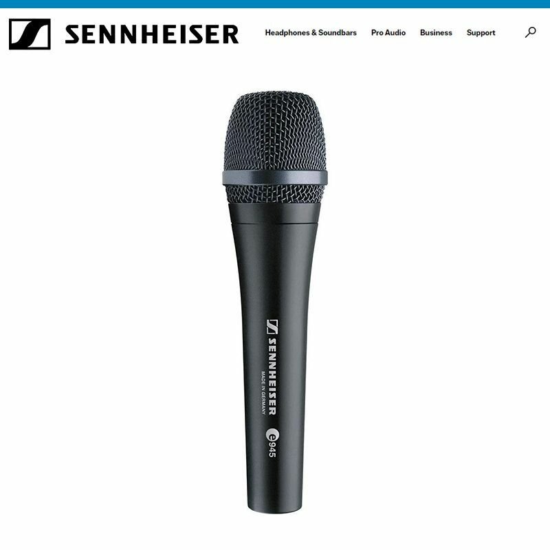 Микрофон универсальный Sennheiser E945, черный