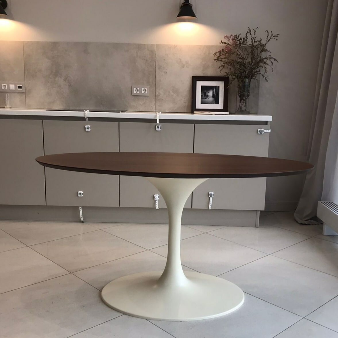 Стол Vivalima Tulip Style овальный американский орех 160*80 см