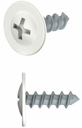 Саморез с прессшайбой 4,2х19 мм цинк острый RAL 9003 STARFIX 50 штук (SMZ1-51232-50)