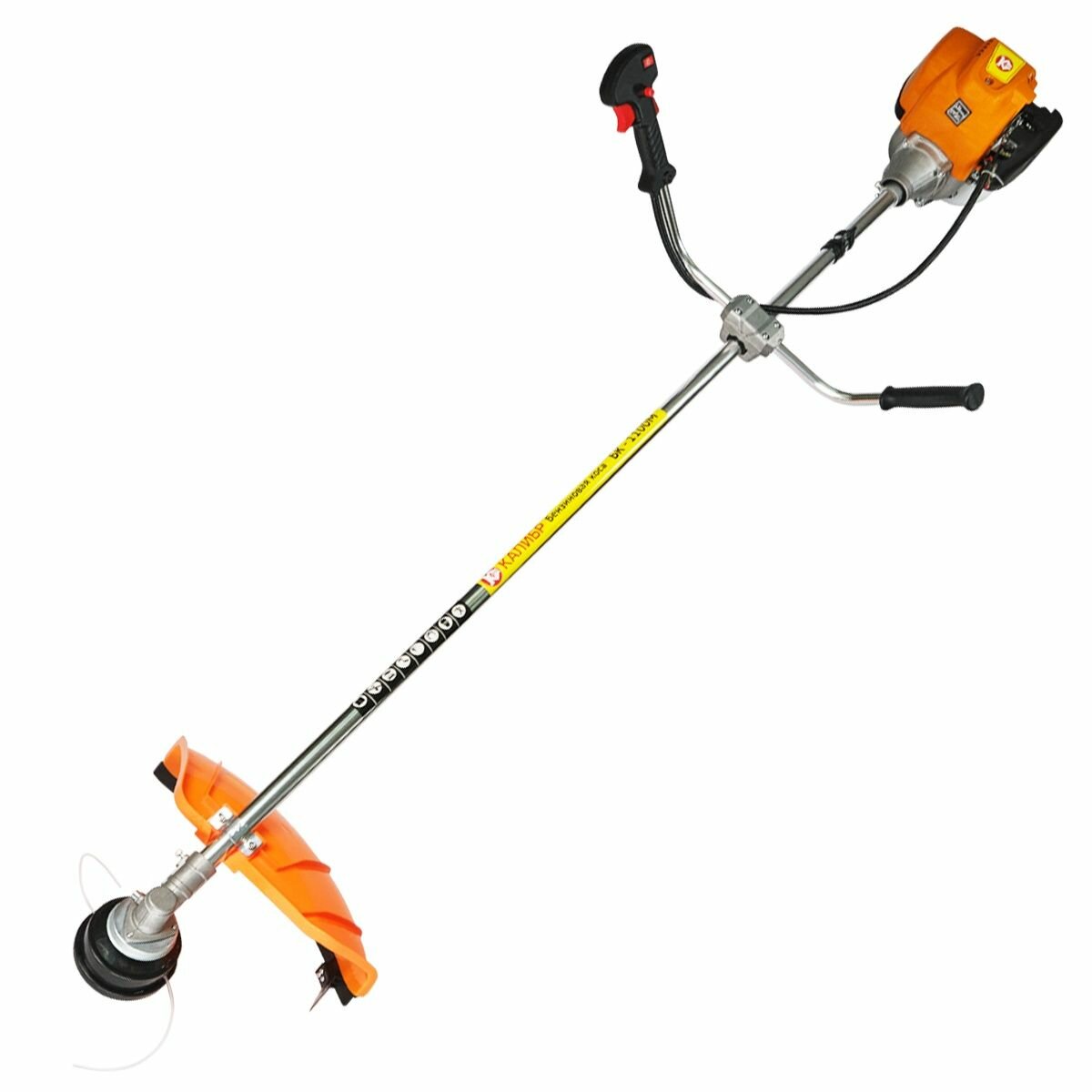 Триммер четырёхтактный, коса бензиновая Калибр БК-1100М (4-х тактный, две коробки)