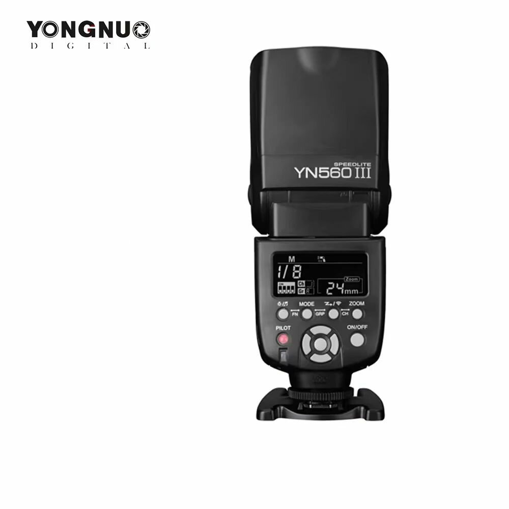 Беспроводная вспышка для фотокамеры YONGNUO YN560 III 2.4G GN58 с высокой скоростью повторного использования для цифровых зеркальных фотокамер Canon Nikon