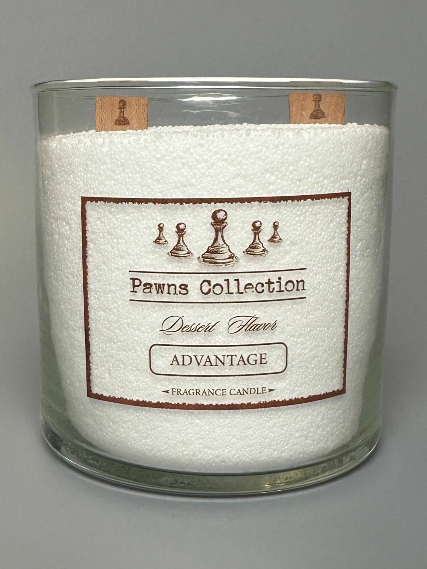 Насыпная аромасвеча Pawns Collection большая ароматическая свеча из воска ADVANTAGE 600 мл